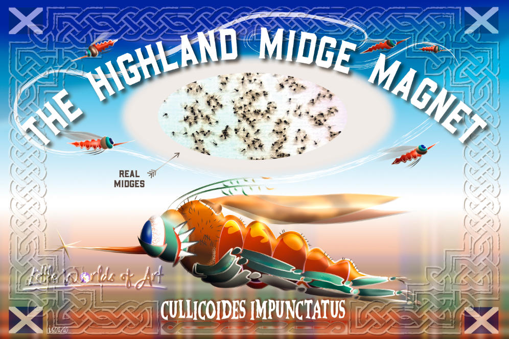 The Highland Midge (fridge) Magnet – Little Worlds of Art